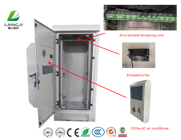 IP55 40U Outdoor Telecom Cabinet