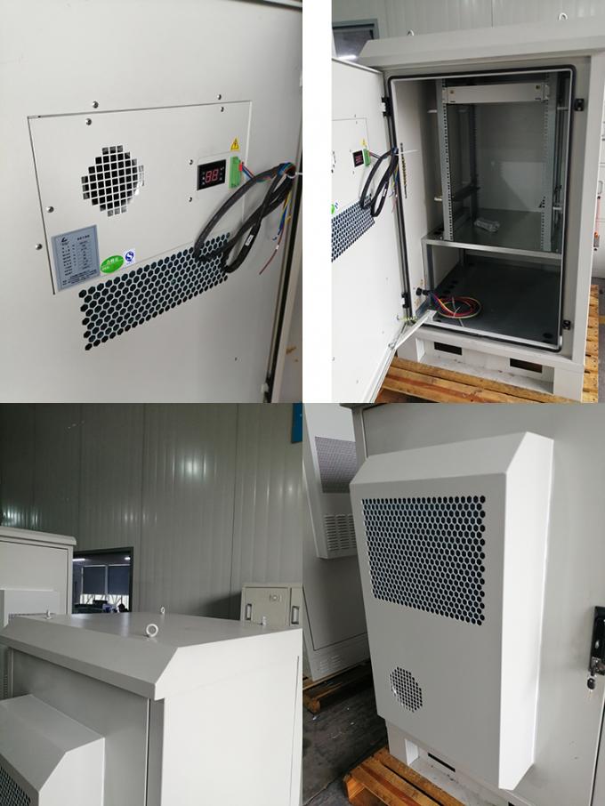 IP55 19" Outdoor Telecom Cabinet , Outdoor Network Rack Enclosure